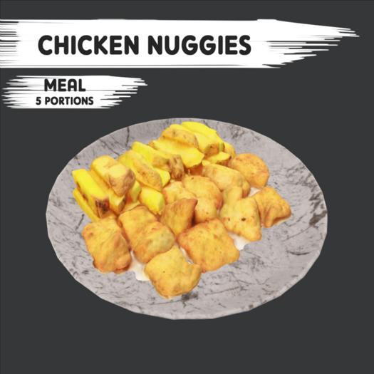 Second Life Marketplace - MyStory Chicken Nuggies Meal